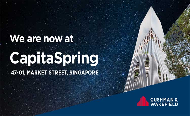 Cushman & Wakefield’s new CapitaSpring office reflects its long-term commitment to Singapore and ...