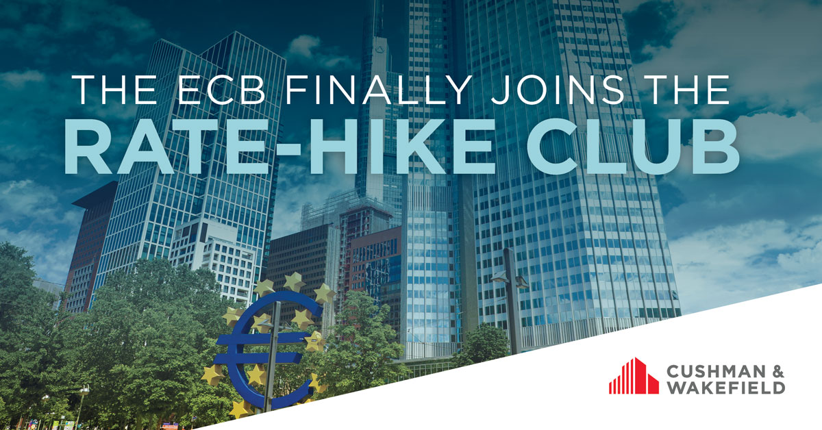 The European Central Bank (ECB) finally joins the rate hike club | GB ...