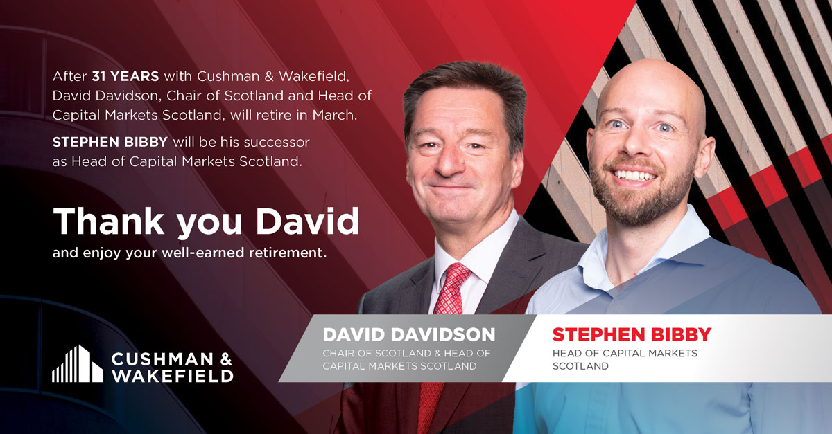 David Davidson To Retire After 31 Years With The Firm | GB | Cushman ...