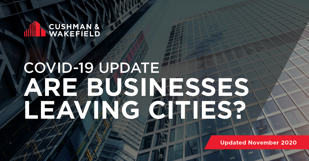 Q&A: Are Businesses Leaving Big Cities? | Insights | Cushman & Wakefield